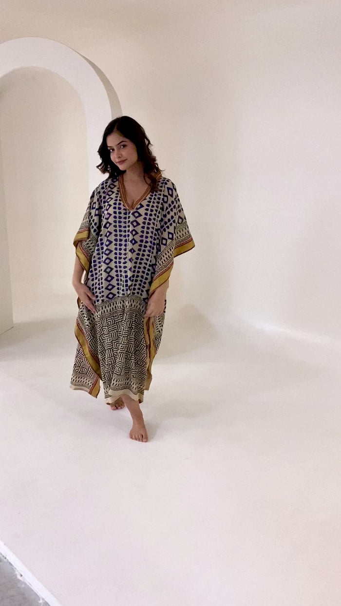 indigo zari kimono - The Fox and the Mermaid